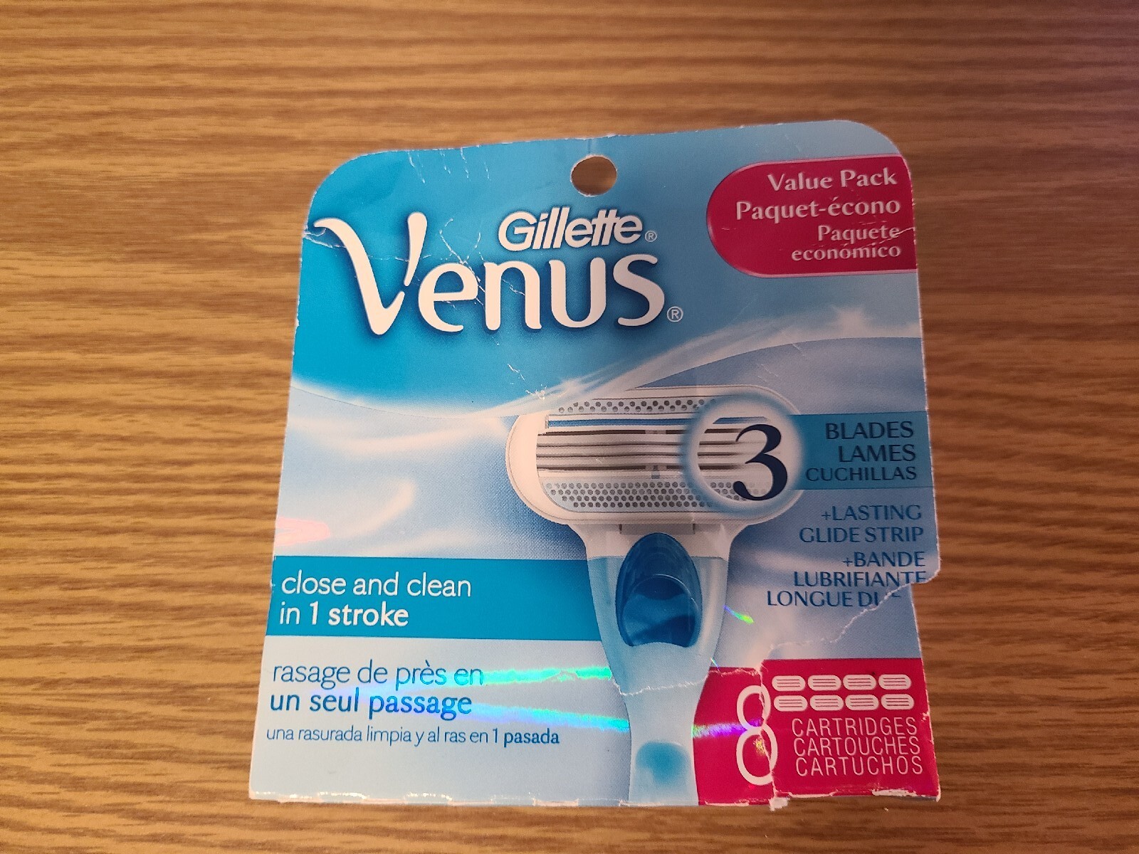 Gillette Venus Cartridges 3 Blade Open Box Lot of 6 Cartridges Free ...