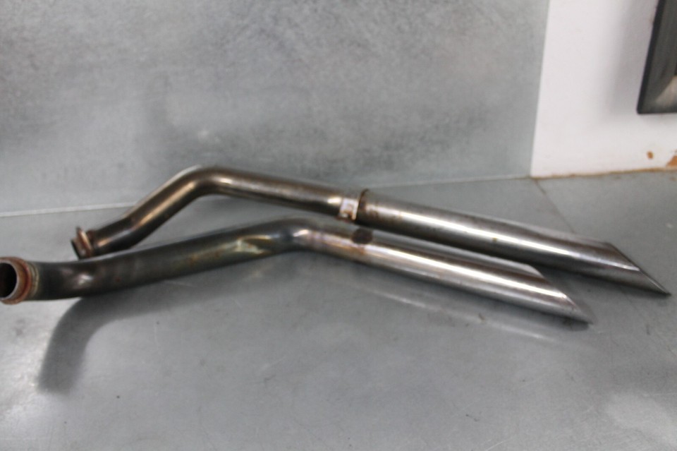 Vintage Harley Davidson Shovelhead Exhaust Pipes Straight Pipes Drag ...
