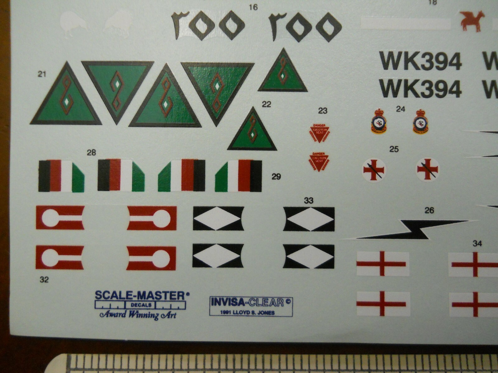 GLENCOE/SCALE-MASTER DECAL SHEETS (2) FOR D.H.VENOM 1/48TH MODEL (NEW ...
