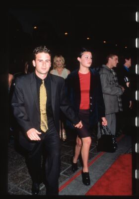 1995 JAMIE WALTERS & DATE Candid Original 35mm Slide Transparency ACTOR ...
