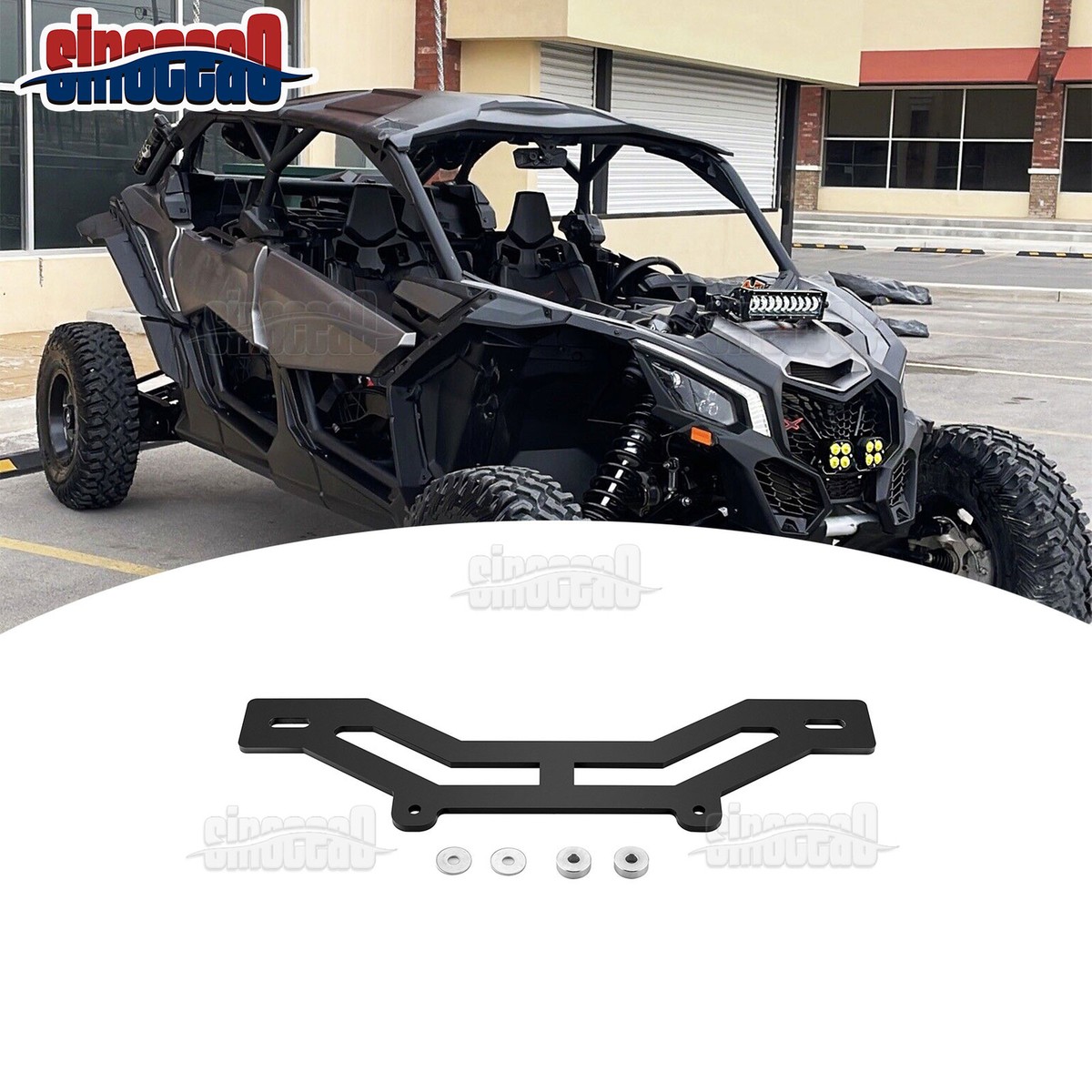 Can-Am X3 Light Bar Mount Kemimoto X3 Shock Tower Light Bar Mount For ...