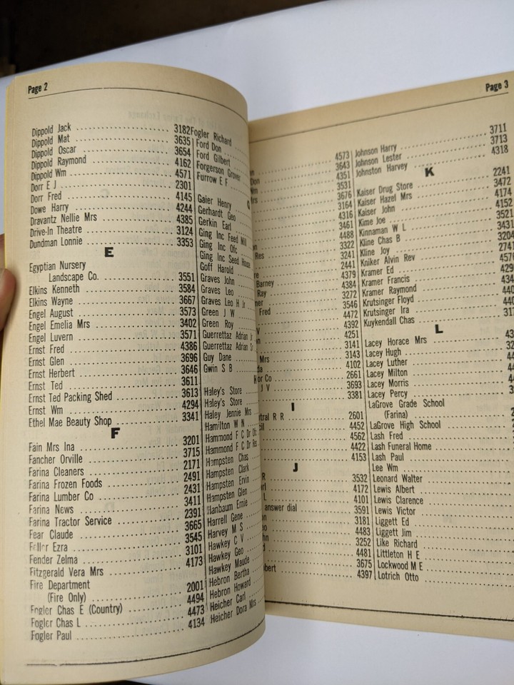 1954 St. Peter, IL Telephone Directory Ford IH John Deere Chevrolet ...