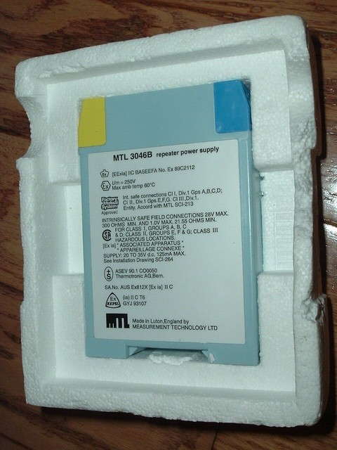 MTL 3046B MTL3046B REPEATER POWER SUPPLY 4/20mA USA for sale online | eBay