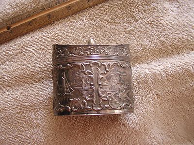 Antique Sterling Silver Trinket Signed HH Lion Hallmark | eBay