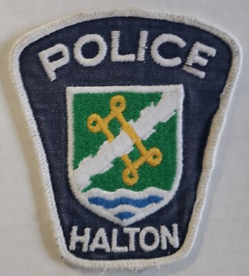VINTAGE ONTARIO CANADA HALTON POLICE UNIFORM OFFICER PATCH INSIGNIA ...