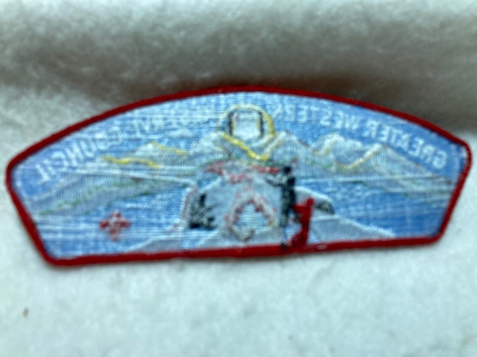 (b115) Boy Scouts - Greater Western Reserve Council csp - red trim | eBay