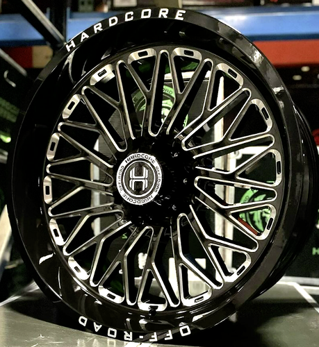 4 NEW 20x10 Hardcore HC103 Wheels -19 Black Milled 6x5.5 6x139 Chevy ...