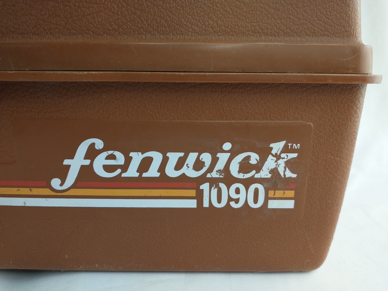 Vtg Fenwick 1090 Folding 3-Tray hard plastic Fishing Tackle Box Brown ...