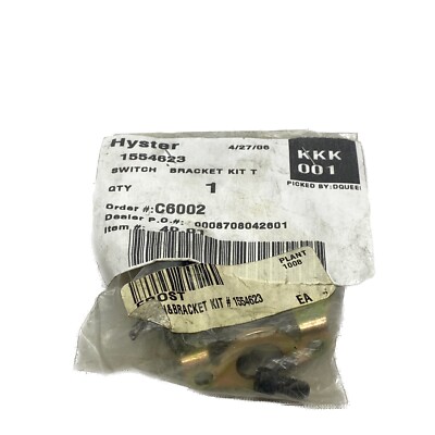 NEW OLD STOCK Hyster Aftermarket Replacement Switch Bracket Kit 1554623 ...