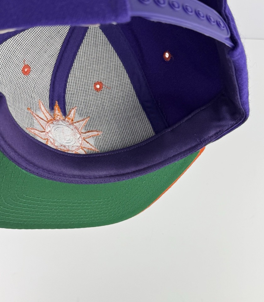 NWT Vintage 90s Phoenix Sun NBA Starter IMAGE Purple Orange Snapback ...