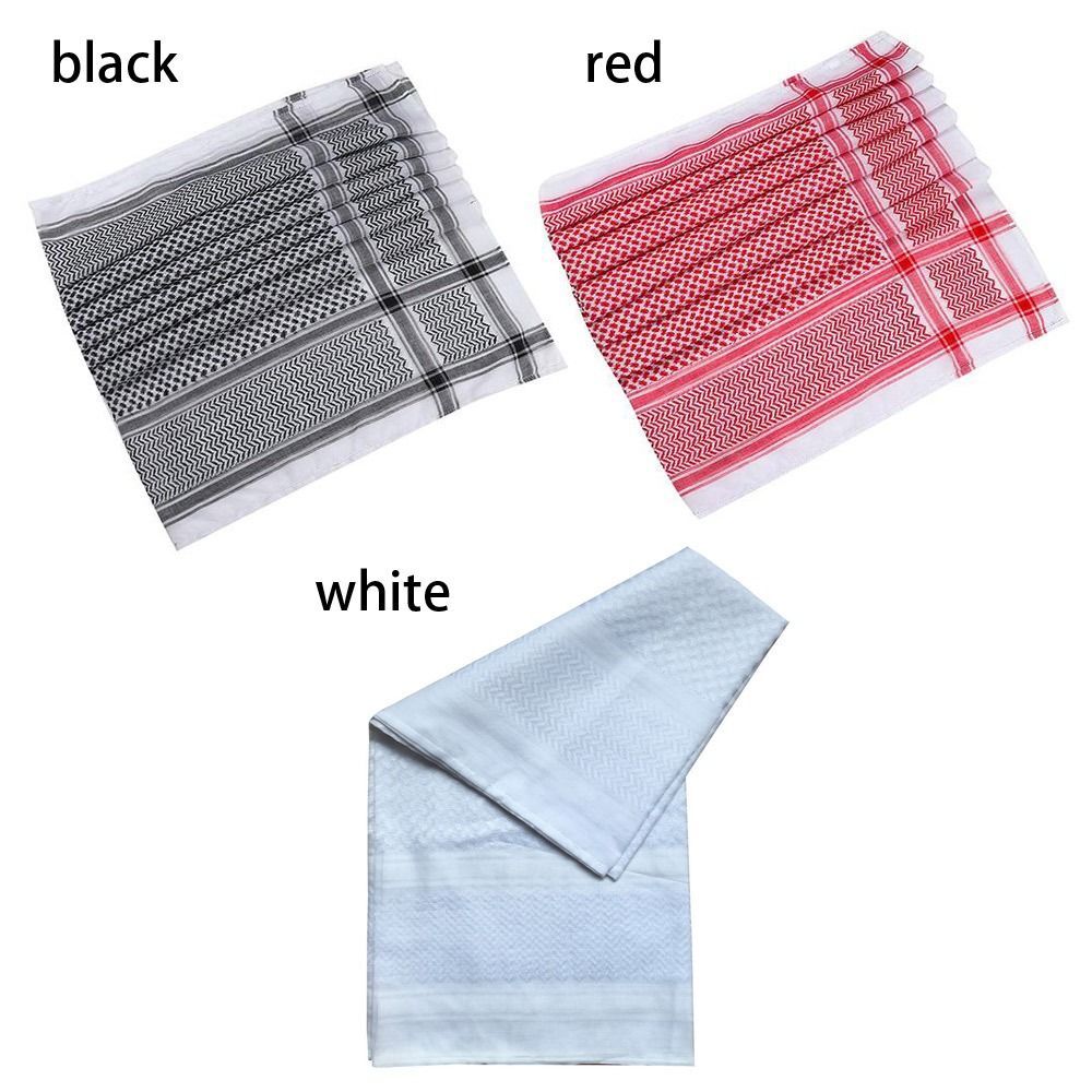 1Pcs Palestine Bandana Arabic Turban Hijab Plaid Shawl Adults | eBay