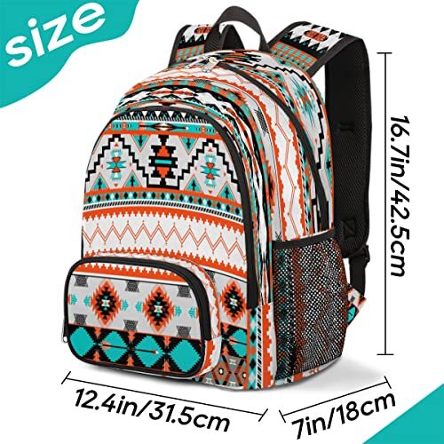 Aztec Print School Backpacks for Girls Boys Teens Students - Stylish ...