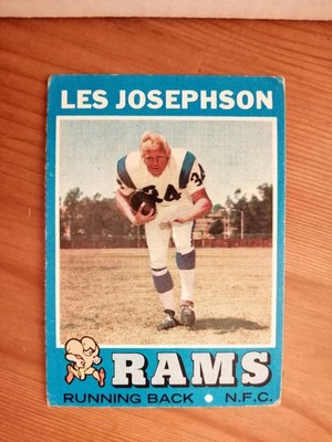 LES JOSEPHSON 1971 Topps Football #181 FREE SHIPPING | eBay