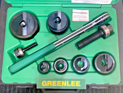 Greenlee 7238sb 1/2 - 2 " conduit knockout punch w/ratcheting box end ...