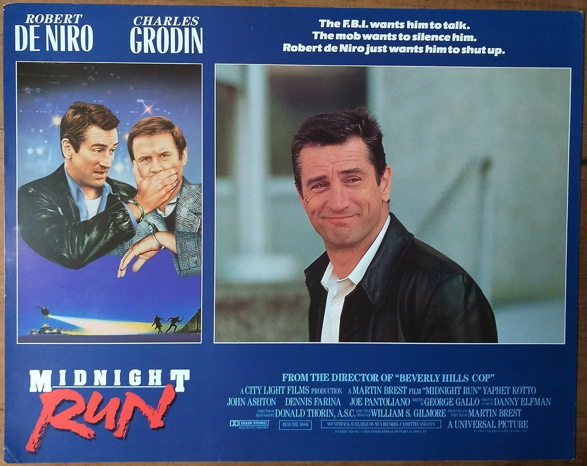 Robert De Niro Charles Grodin Midnight Run VHS 1988 Charles Grodin