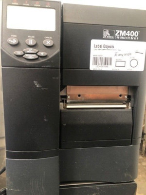 Used Zebra ZM400 Direct Thermal Label Printer ZM400-2001-0100T LAN USB ...