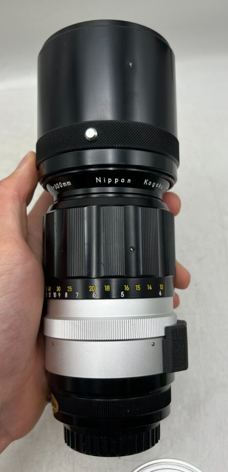 Nippon Nikon Nikkor H Auto 300mm F4.5 Non AI Mount Lens For SLR Cameras ...