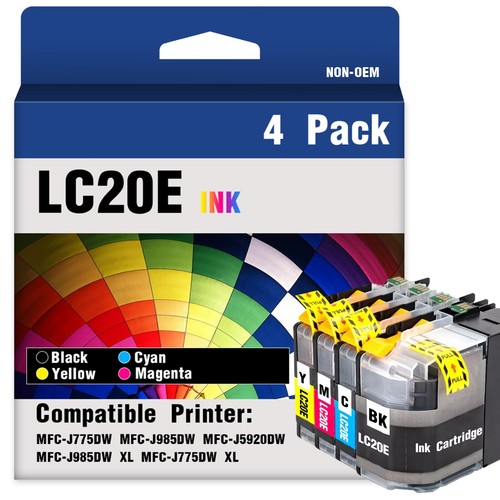 Compatible LC20E Ink for Brother MFC-J775DW XL MFC-J775DW MFC-J985DW XL ...