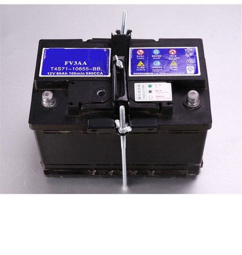1X Adjustable Car Battery Mount Tray Lead Acid Battery Holder Base ...