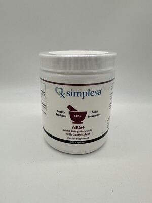 Simplesa AKG+. Alpha Ketoglutaric Acid And Caprylic Acid. 360 Capsules ...