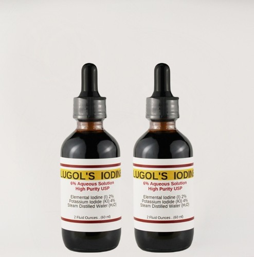 Lugol's Iodine Solution 2%, 2 oz Two Pack (2 bottles) | eBay