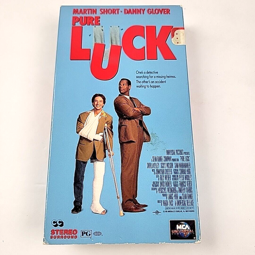 Pure Luck VHS Martin Short Danny Glover Comedy **Buy 2 Get 3 Free** | eBay