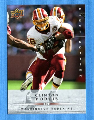 2008 Upper Deck First Edition #149 Clinton Portis Washington Redskins ...