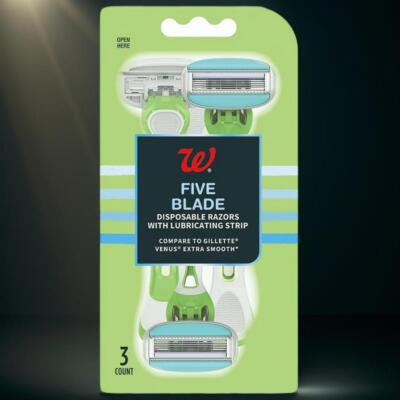 Walgreens 5 Blade Disposable Razor - 3.0 ea | eBay