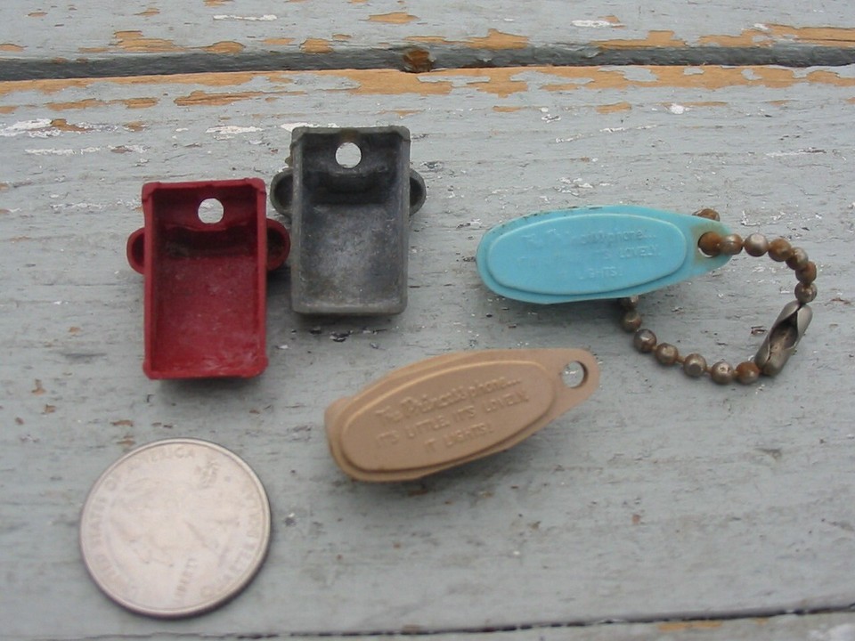 Vtg 60's Lot 4 Plastic Phone Key Chain Charm Princess Rotary Telephone ...