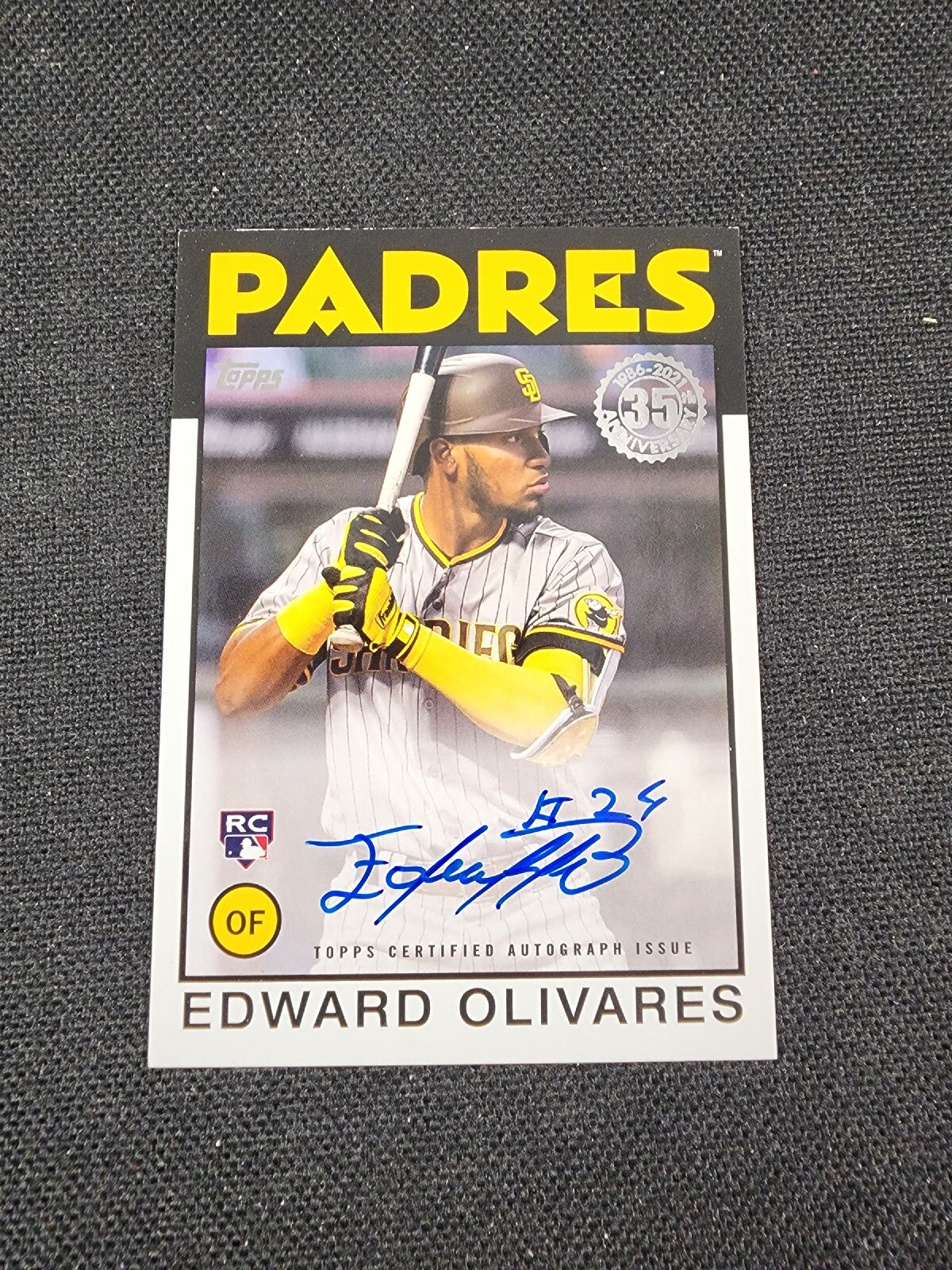 2021 Topps Update '86 Topps Auto #86A-EO Edward Olivares Pirates 🔥📈 | eBay