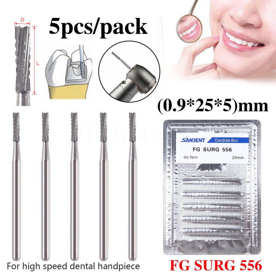 Dental Surgical Burs 2-5 557 330 Long FG SURG FGOS SL Carbide Bur For ...