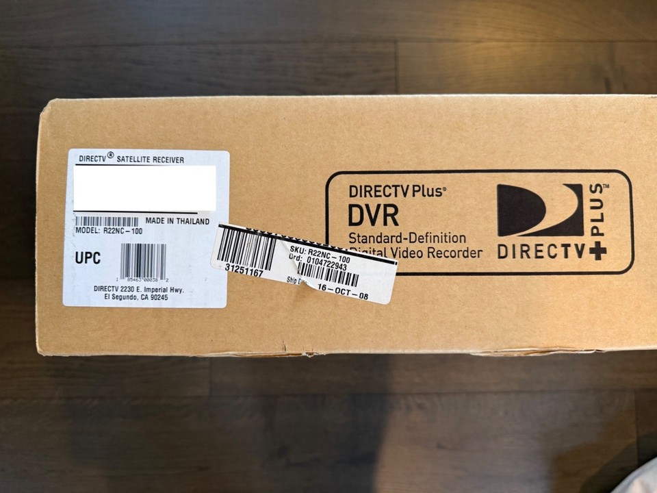 DirecTV Plus Satellite Receiver DVR Model R22NC-100 | eBay