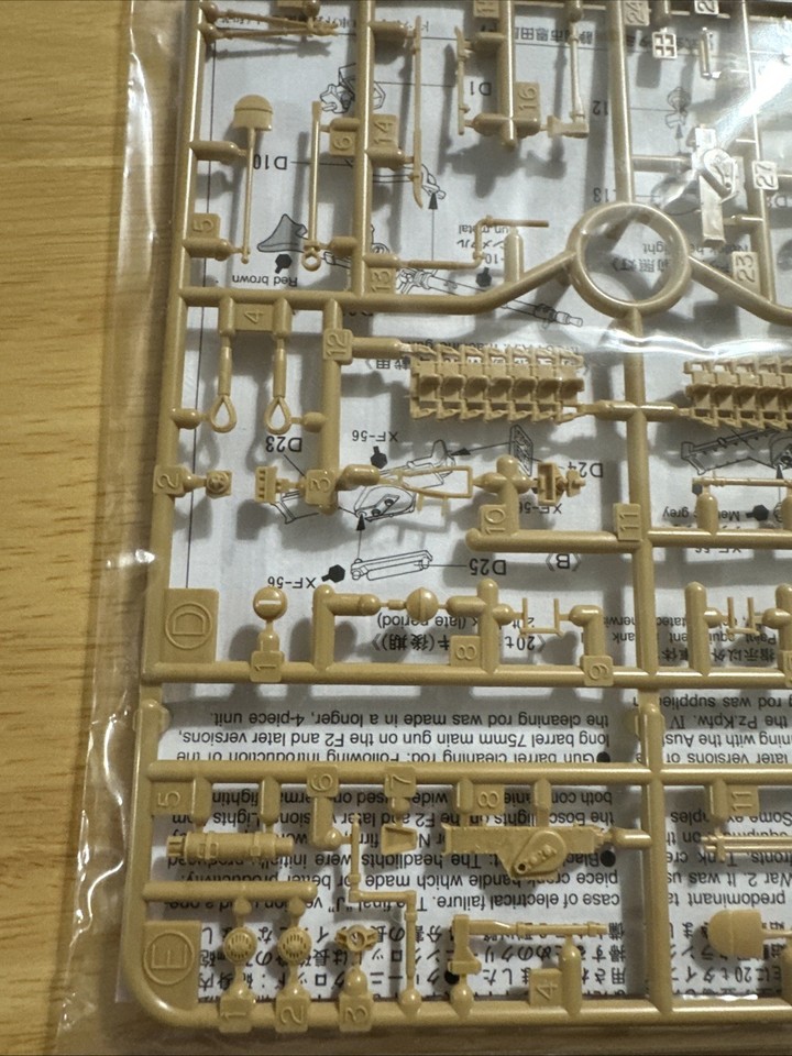 1/35 Tamiya German On Vehicle Equipment Set for Panzer IV 35185 Tank ...