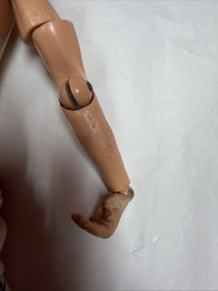 GI Joe Figure Brown Flocked Fuzzy Hair & Beard with Scar On Face Vntg ...