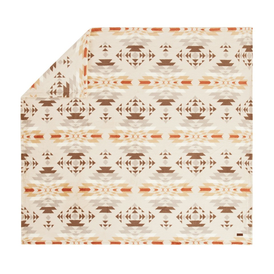 Pendleton Faux Fur Luxe Blanket Beige | eBay