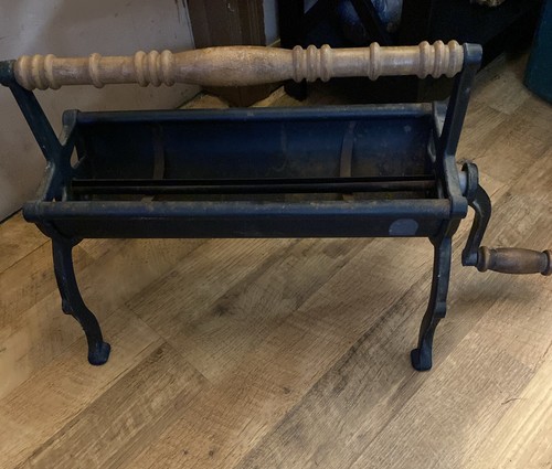 Vintage Farmhouse Butcher Paper Roll Holder Original Paper Log Roller ...