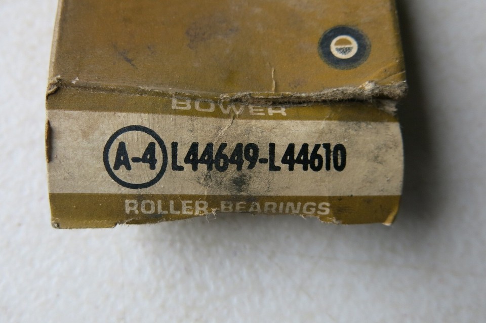 Vintage Bower Tapered Roller Bearing (L44649-L44610) | eBay
