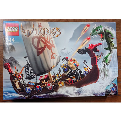 LEGO 7018 Vikings Viking Ship Challenges Midgard Serpent New Sealed Box ...