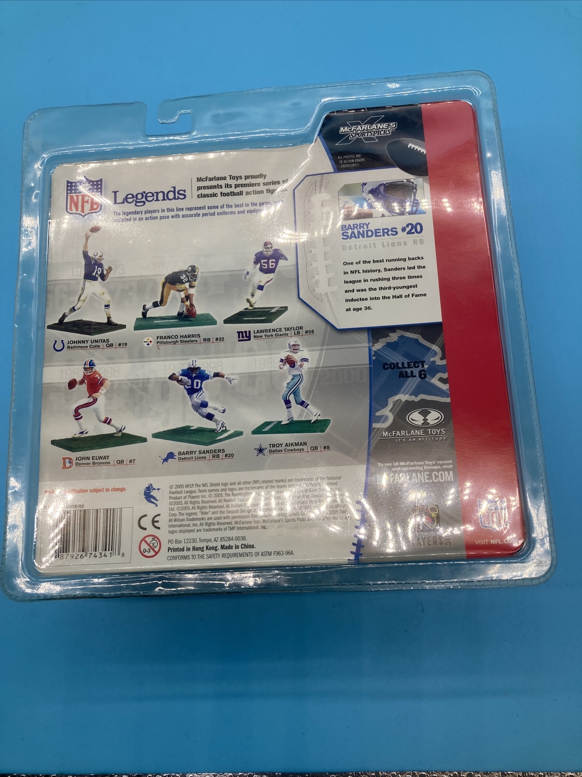 NFL Legends Barry Sanders Figure New | eBay