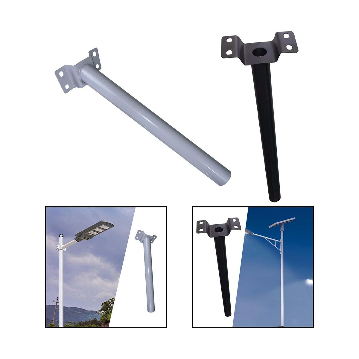 Light Pole Mounting Hardware Adjustable Sign Mounting Brackets For
