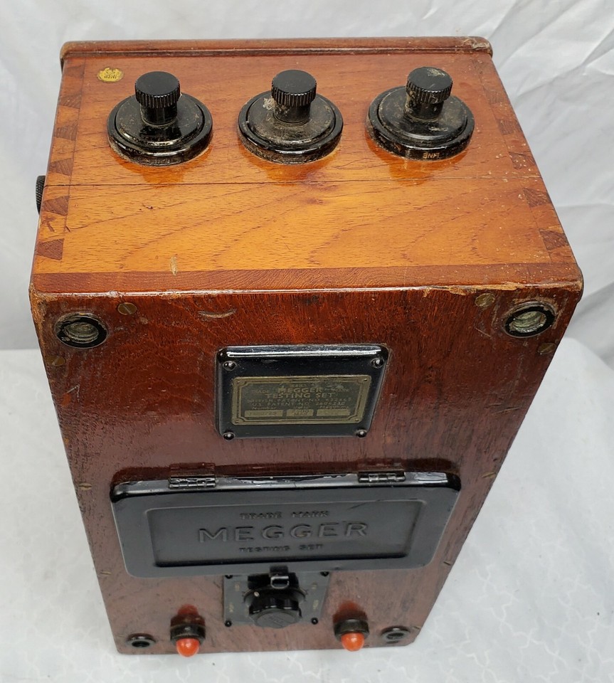 Vintage Megger Series 1 -Insulation Tester -Wood Box -Un-Tested -Parts ...