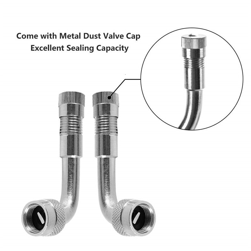 5x 6" Valve Stem Extenders 90 Degree Tyre Brass Adapter For Truck Car ...