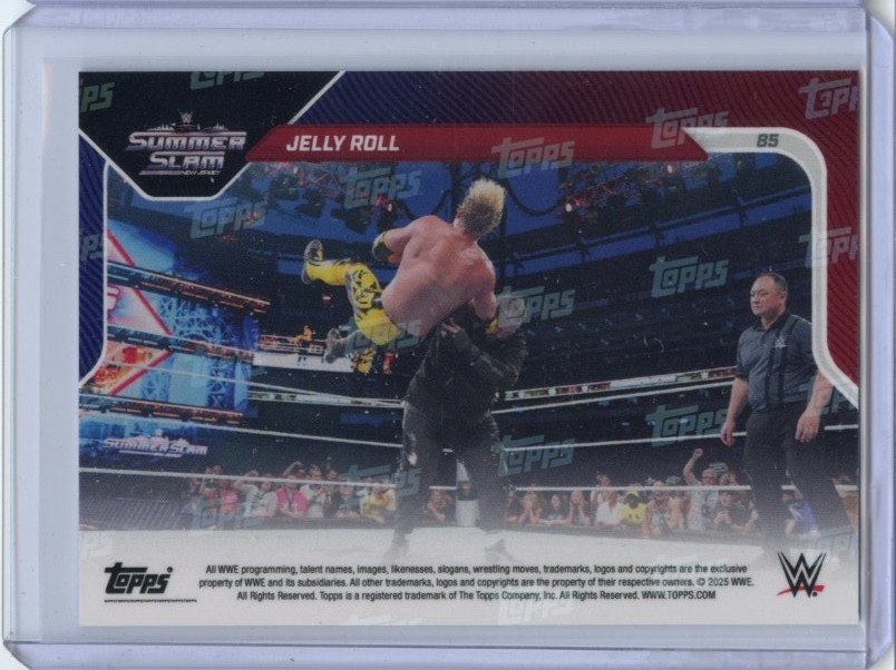 2025 Topps Now JELLY ROLL #85 WWE Summer Slam In RING DEBUT 1st Card | eBay