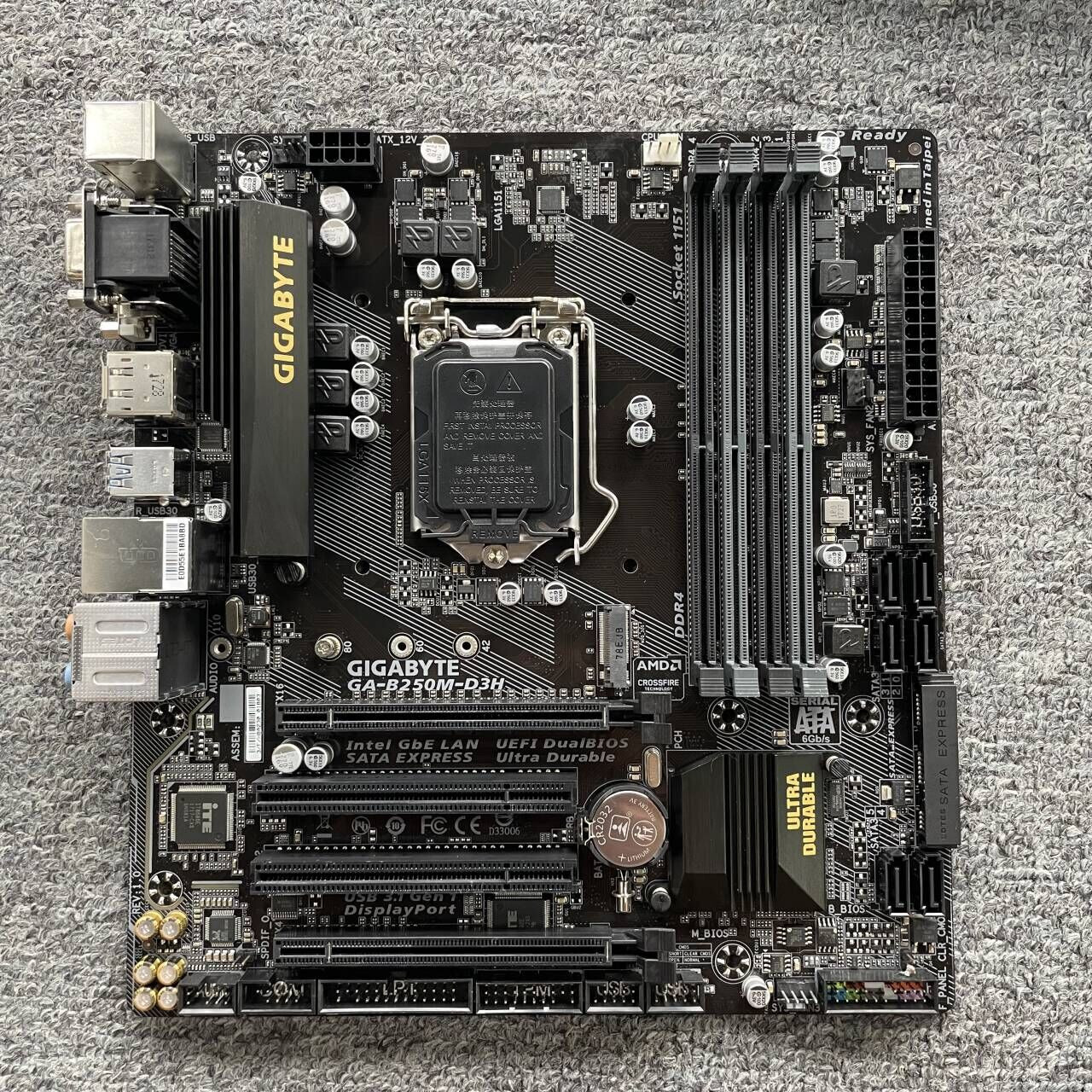GIGABYTE GA-B250M-D3H LGA 1151 Intel B250 HDMI SATA 6Gb/s Micro ATX ...