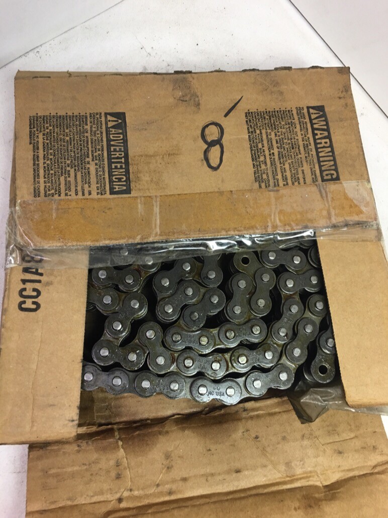 REXNORD LINK BELT ROLLER CHAIN 10ft 160 PTCHS DBLE STRAND 1 LNK RC 60-2 ...