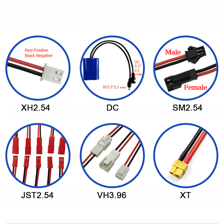 1Pack 3.7v 4.4Ah 2P Li-ion Rechargeable Battery Pack with 2.0Pin JST-PH ...