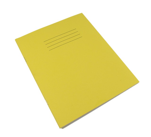 4 X School Exercise Books Maths 7mm Squares A5 - Yellow Cover for sale ...