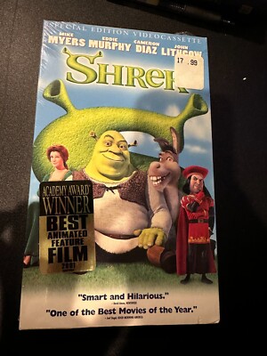 Unopened & Factory Sealed SHREK VHS Tape Special Edition Videocassette ...