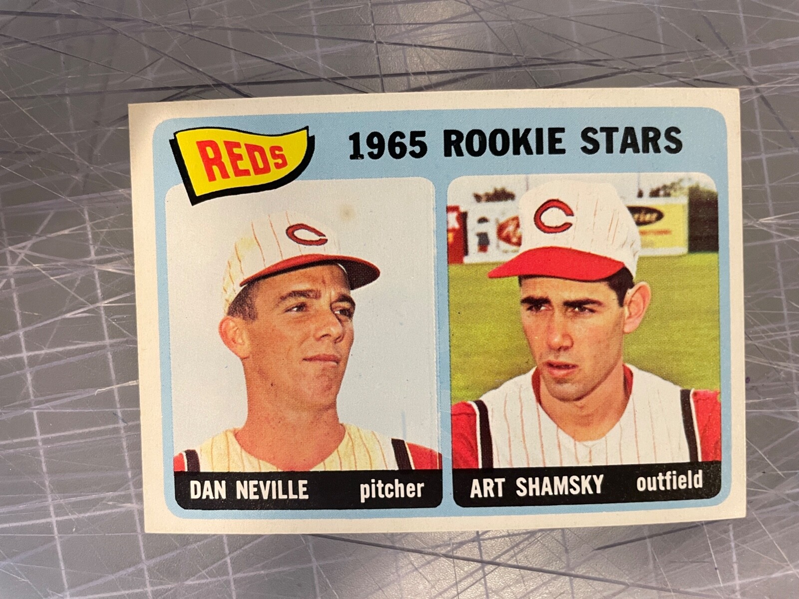 1965 TOPPS #398 REDS ROOKIE STARS DAN NEVILLE ART SHAMSKY BASEBALL CARD ...