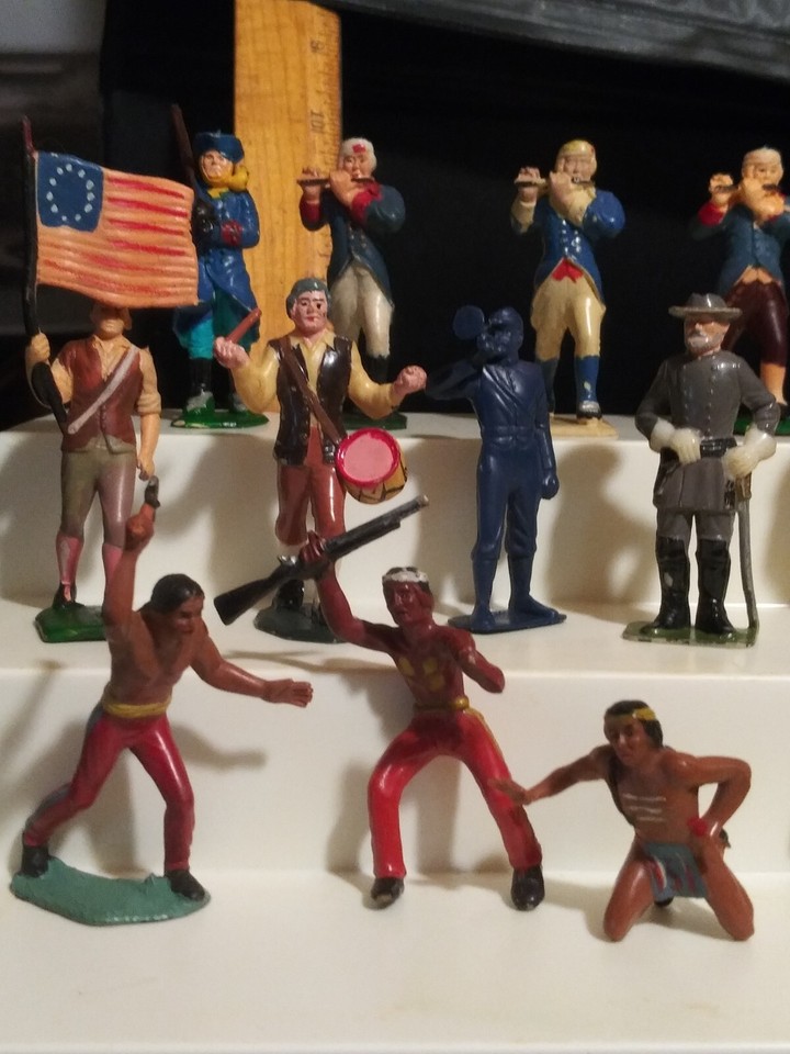 Vintage 1950's-60's 22 Marx Warriors of the World Figures NO CARDS/NO ...